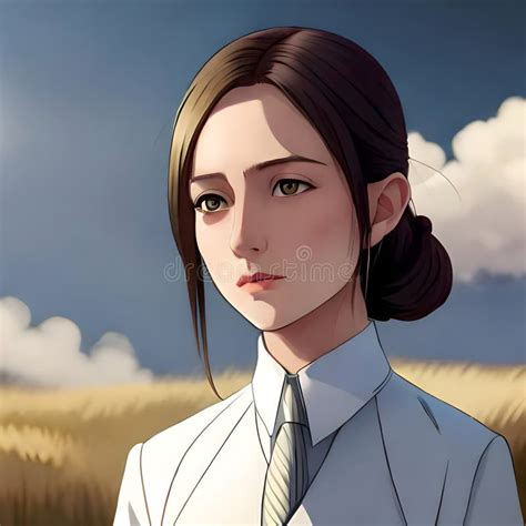 Beautiful Woman Vector Graphic Style Ai Generated Image Stock Illustration Illustration Of