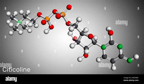Citicoline Cdp Choline Cytidine Diphosphate Choline Molecule It Is Used As A Nutritional