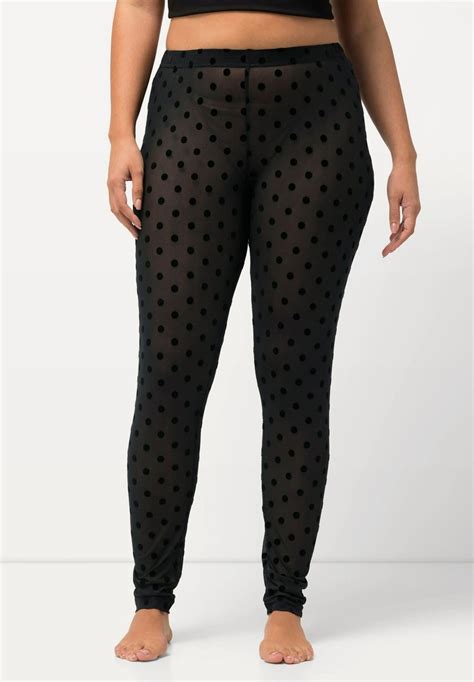 Ulla Popken Legging Black Zwart Zalando Nl