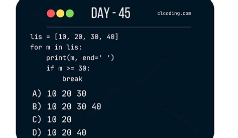 Python Coding Challenge Day 45 What Is The Output Of The Following