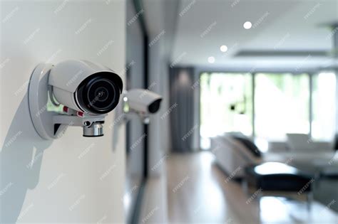 Premium Photo Cctv Cameras Inside The House Bokeh Style Background