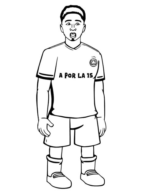 Free Printable Jude Bellingham Coloring Page Print Or Color Online For