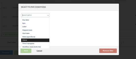 Setting A Filter For A Chart Screenful Guide
