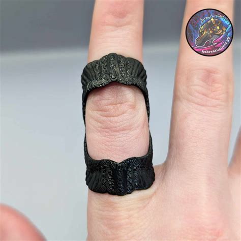 3d Printable Decorative Ring Splints For Hypermobility 4 Set By Kirsten M