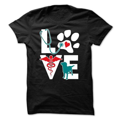 Vet Tech T Shirt Veterinarian Love Dog Vteal Veterinarian Vet