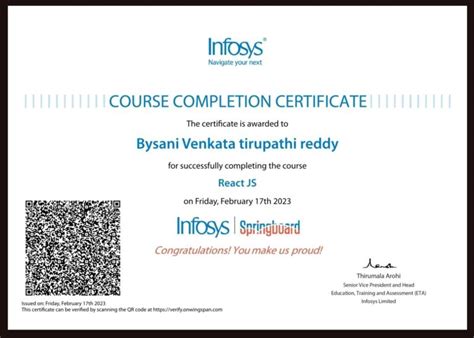 Bysani Tirupathi Reddy On Linkedin Successfully Completed👌💯 React Js