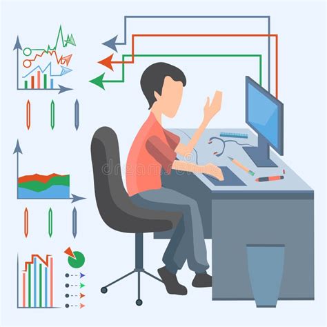 Man Computer Graphic Stock Vector Illustration Of Communication 55919585