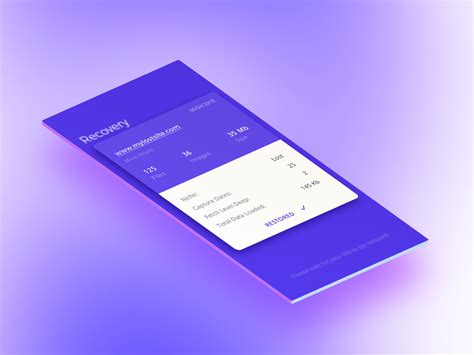 Site Recovery System Uxui Behance