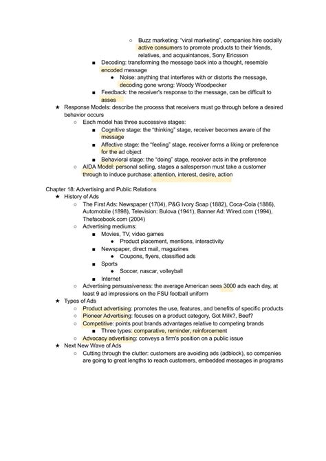 basic marketing concepts notes mar 3023 principles of marketing