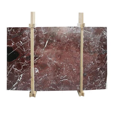 Dalle De Marbre Poli Rosso Levanto Descalier De Comptoir Pierreonline Fr