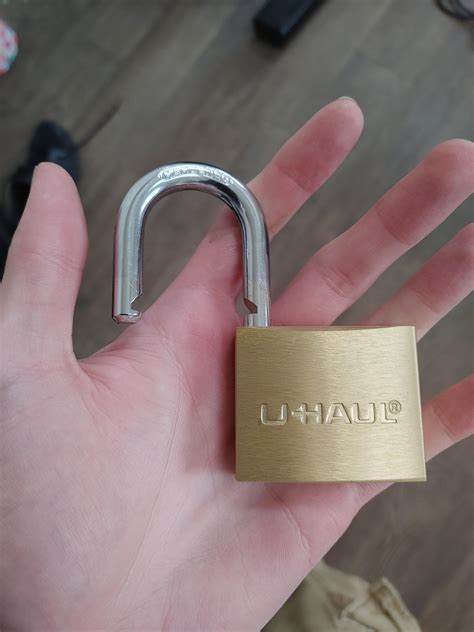 Just Picked This Uhaul Padlock Anyone Know If These Have Security Pins