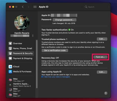 How To Get An Apple ID Recovery Key On Mac