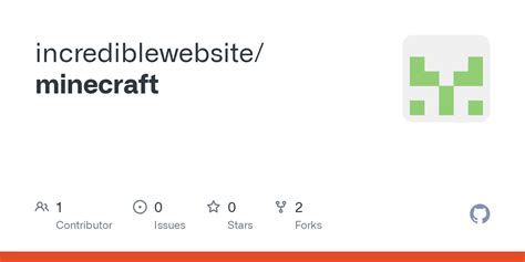 GitHub Incrediblewebsite Minecraft