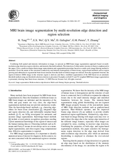 Pdf Mri Brain Image Segmentation By Multi Resolution Edge Detection And Region Selection
