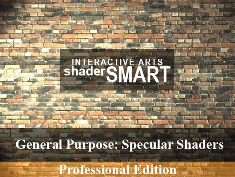 Specular General Purpose Shader Smart Professional Edition 시각 효과 셰이더 Unity Asset Store