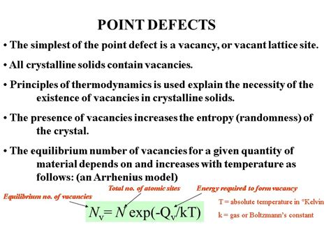 Chapter 4 Crystal Defects And Noncrystalline Structure Imperfection Me