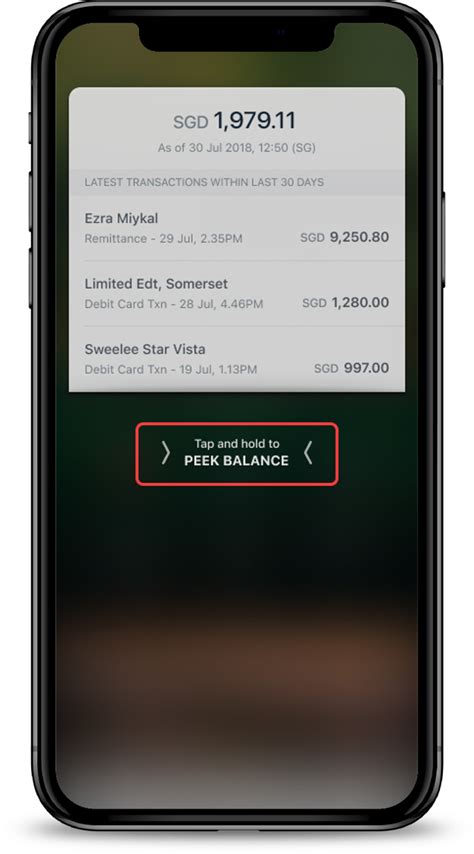 Peek Balance DBS Singapore Peek Balance DBS Singapore