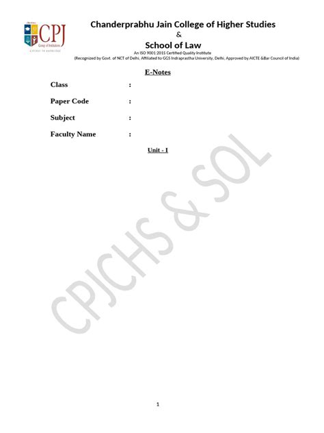 Unit 1 Enotes 9 Pdf