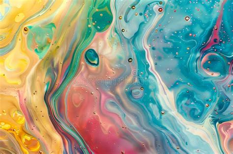 Fluid Acrylics Swirling Colors Create Abstract Art Vibrant Hues Blend