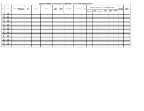 Empoyment Data Proforma For Institutes Pdf