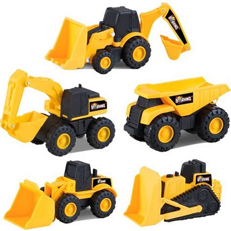 부추카 라이노 모래놀이 미니 머신 포크레인 중장비 장난감 5종 세트 Yellow Black 완구 교구 리뷰데이터