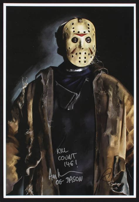 Ari Lehman Signed Jason Voorhees Friday The 13th 13x19 Lithograph
