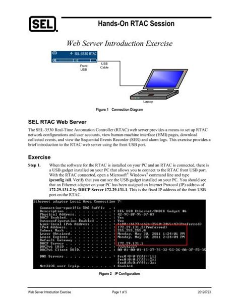Hands On Rtac Session Web Server Introduction Exercise