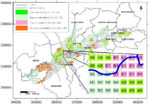 The Aquifer Vulnerability To Pollution By The Modified Drastic Method Download Scientific Diagram