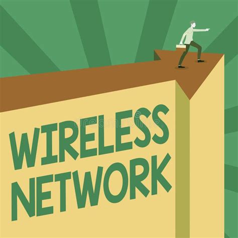 Sign Displaying Wireless Network Business Approach Computer Network That Uses Wireless Data