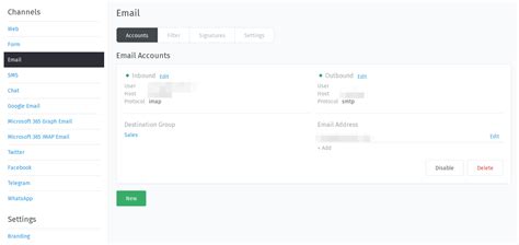 Accounts — Zammad Admin Documentation Documentation