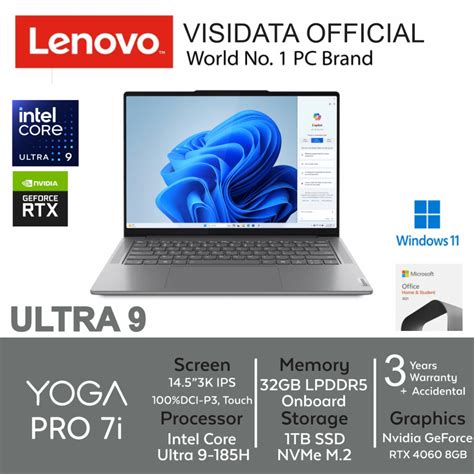 Jual Lenovo Yoga Pro I Id Intel Ultra H Gb Tb K Ips Touch Rtx Ohs Shopee