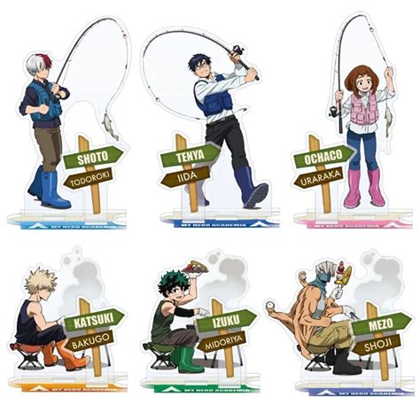 Mô hình Standee zd My Hero Academia Midoriya Izuku Bakug Katsuki Uraraka Ochaco Phụ kiện trang