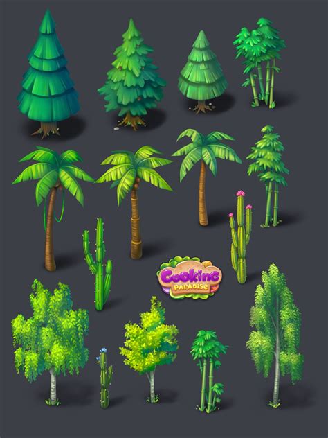 Tree Asset Grand Cafe Story Cooking Paradise Darya Tkachenko