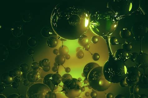 Premium Photo Green Bubble Texture