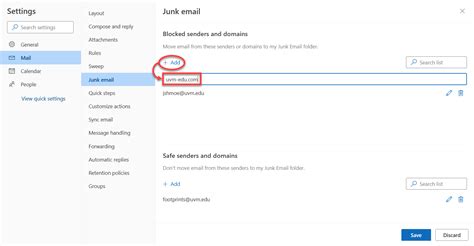 Filtering And Forwarding Emails In Outlook UVM Knowledge Base