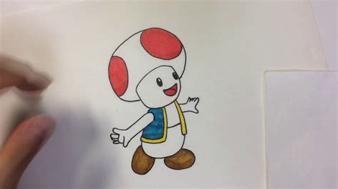 [초보 손그림] 키노피오 슈퍼마리오 캐릭터 그리기 Drawing Kinopio Super Mario Youtube