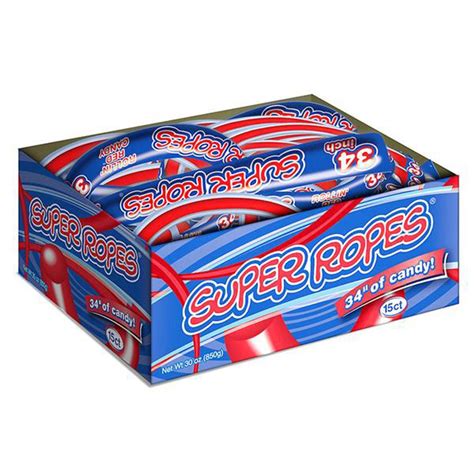Super Ropes 34 Rope Candy 15ct Us Novelty