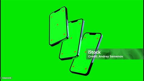 크로마키 화면이 있는 창의적인 스마트폰 모형 앱 또는 웹 사이트 홍보에 적합한 그림입니다 0명에 대한 스톡 사진 및 기타 이미지 Istock