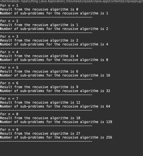 solved i need a memoization table for the folowing output of