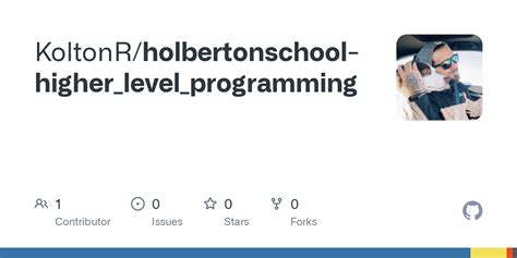 Github Koltonrholbertonschool Higherlevelprogramming