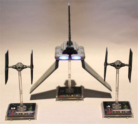 Lambda Class T 4a Shuttle On A Fighter Base Star Wars X Wing