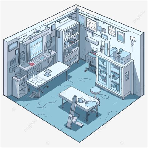 깨끗한 방 벡터 많은 다른 재료 만화와 스티커 클립 아트 아이소 메트릭 연구실 상표 클립 아트 Png 일러스트 및 벡터 에 대한 무료 다운로드 Pngtree