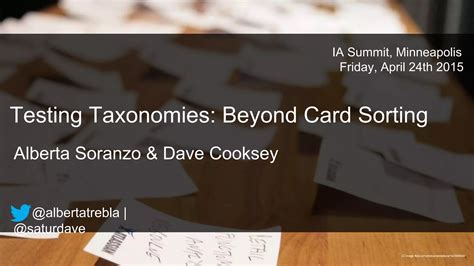 Testing Taxonomies Beyond Card Sorting Pptx Search Internet