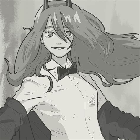 Power And Takeuchi Mariya Chainsaw Man And 1 More Drawn By