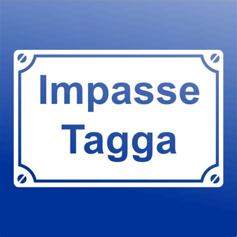 Plaque De Limpasse Tagga Decorenkit La Boutique Des Stickers