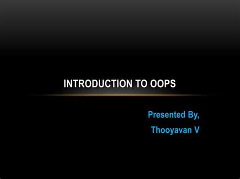 Oops Basics With Example Pptx
