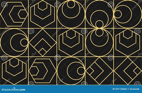 Abstract Geometric Pattern Of Arbitrary Shapes Stock Vector