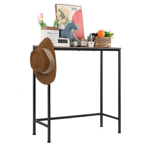 Narrow Console Table Small Entryway Table Thin Sofa Table Hallway Display Table