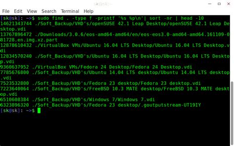 Find Largest And Smallest Directories And Files In Linux Ostechnix