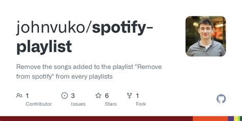 Github Johnvukospotify Playlist Remove The Songs Added To The